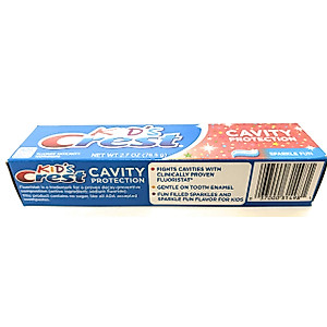 Crest Kid's Sparkle Fun Toothpaste Cavity Protection 2.7oz (3 Pack)