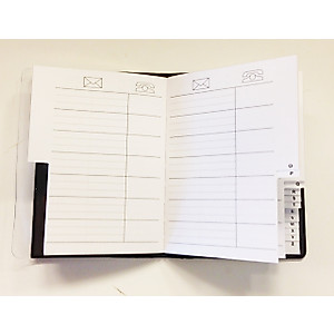 SYMAK K6885-01 Kamset Address Telephone Book Small 3.25" x 4" Black, White