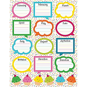 Carson Dellosa Education School Pop Birthday Chartlet