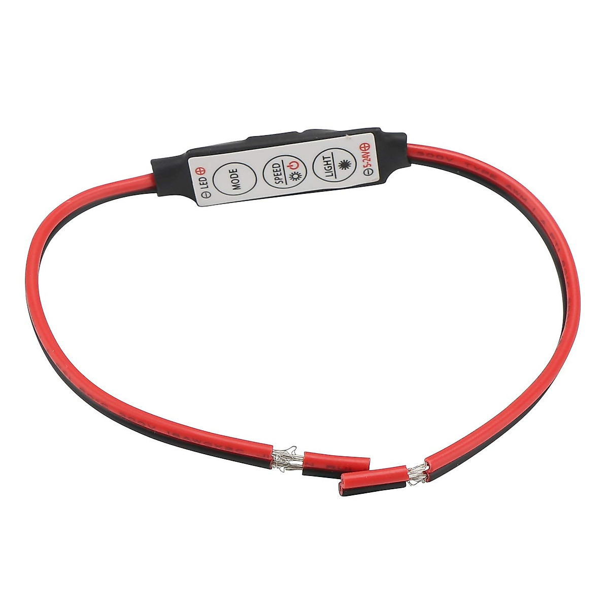 DROK Dimmable Mini DC 12V 12A Single Color LED Strip Dimmer Switch Brightness Control 5050 3528 5630