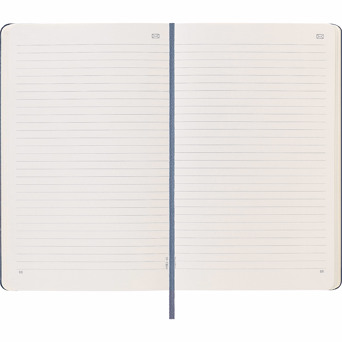 Moleskine Smart Notebook, Large, Ruled, Sapphire Blue, Hard Cover (5 x 8.25)
