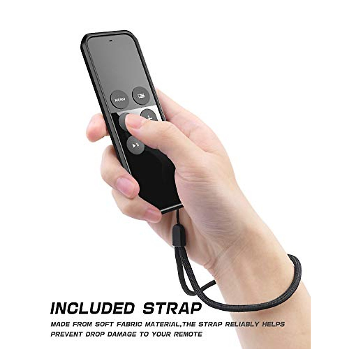 Remote Case for Apple Tv 4th Generation, Mumba Shock Resistant Silicone Remote Cover Case for New Apple Tv 4th Gen Siri Remote Controller (Lanyard Included)