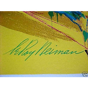 LEROY NEIMAN Show Jumper PLATE SIGNED