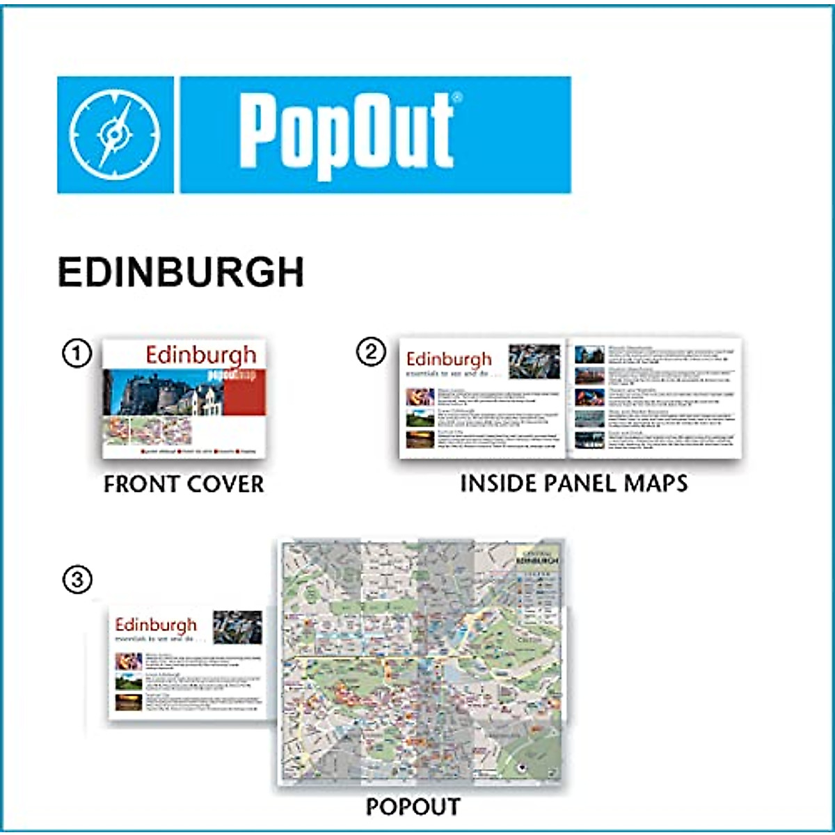 Edinburgh PopOut Map (PopOut Maps)