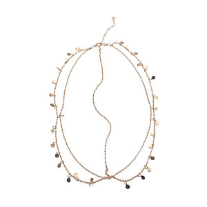 Missgrace HMetal Chain Jewelry Headband Head Hair Band Tassels Pearl