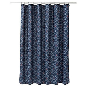 Threshold Paisley Shower Curtain - Indigo - Size:72"x72"