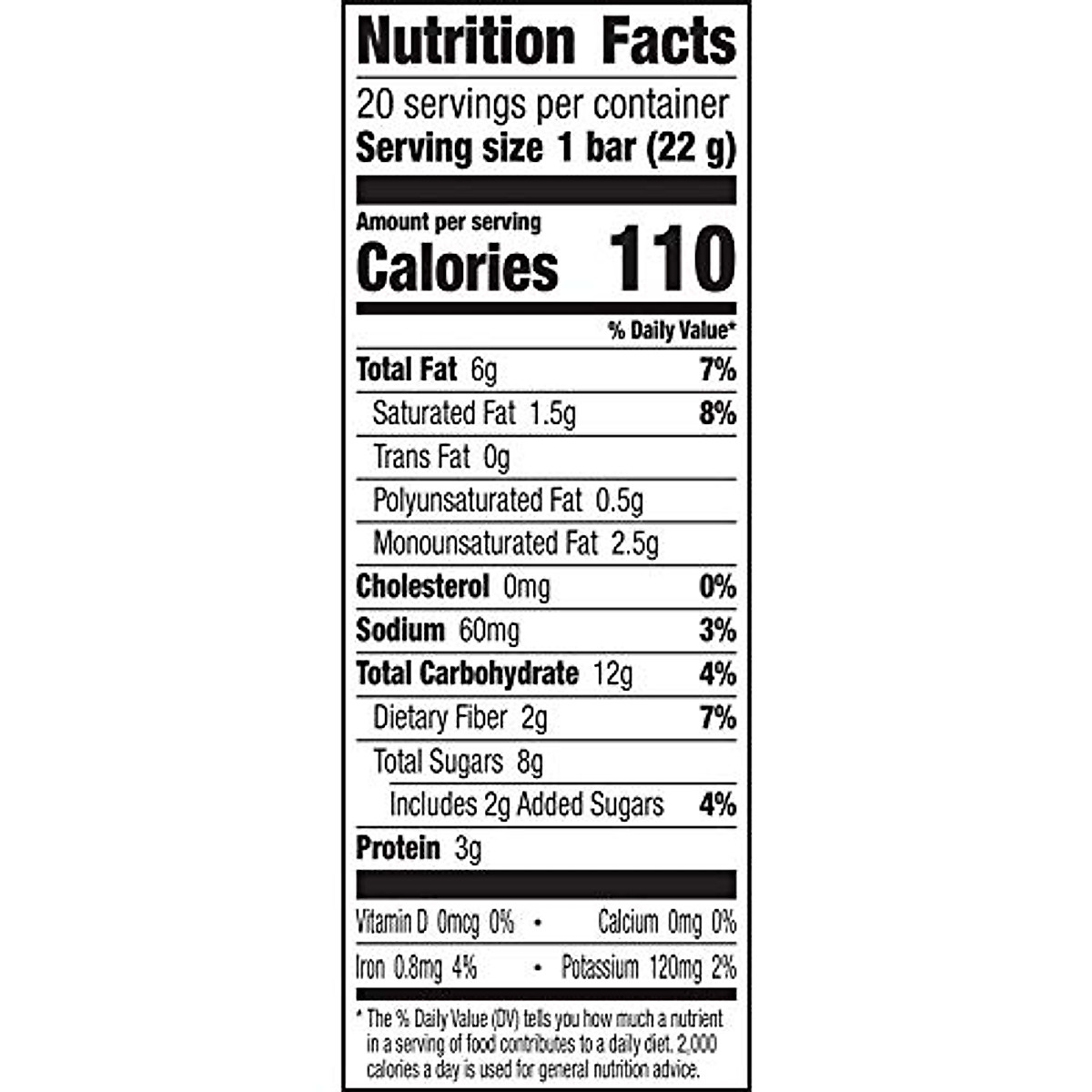 Larabar Peanut Butter Chocolate Chip Mini Bars, Gluten Free Vegan, 20 ct