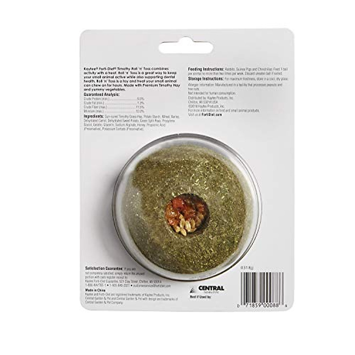 Kaytee 3 Pack of Premium Timothy Roll 'n' Toss Small Pet Chews3