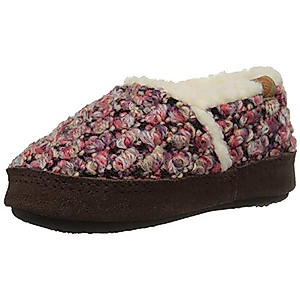 Acorn Unisex-Child L'il Jam Moc Slipper, Raspberry, 3-4 Big Kid