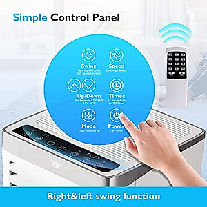 Breezestival 10,000 BTU Portable Air Conditioner, 3-in-1 Multifunctional AC Unit With Dehumidifier Fan and 24H Timer Mobile Air Conditioner Remote Control for 268 sq. ft (Window Venting Kit Included)