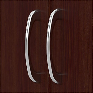 Bush Furniture Cabot Tall Storage Cabinet with Doors in Harvest Cherry