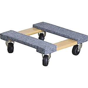 Ironton Carpeted Mover's Dolly - 1000-Lb. Capacity, 16in.L x 16in.W
