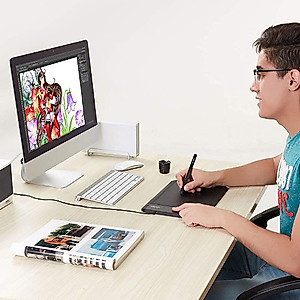 XPPen PN01 Battery-Free Stylus 8192 levels of Pen Pressure Sensitivity Compatible with XPPen Star03 Star06 StarG430S StarG640 M708 Graphic Drawing Tablet (Black)