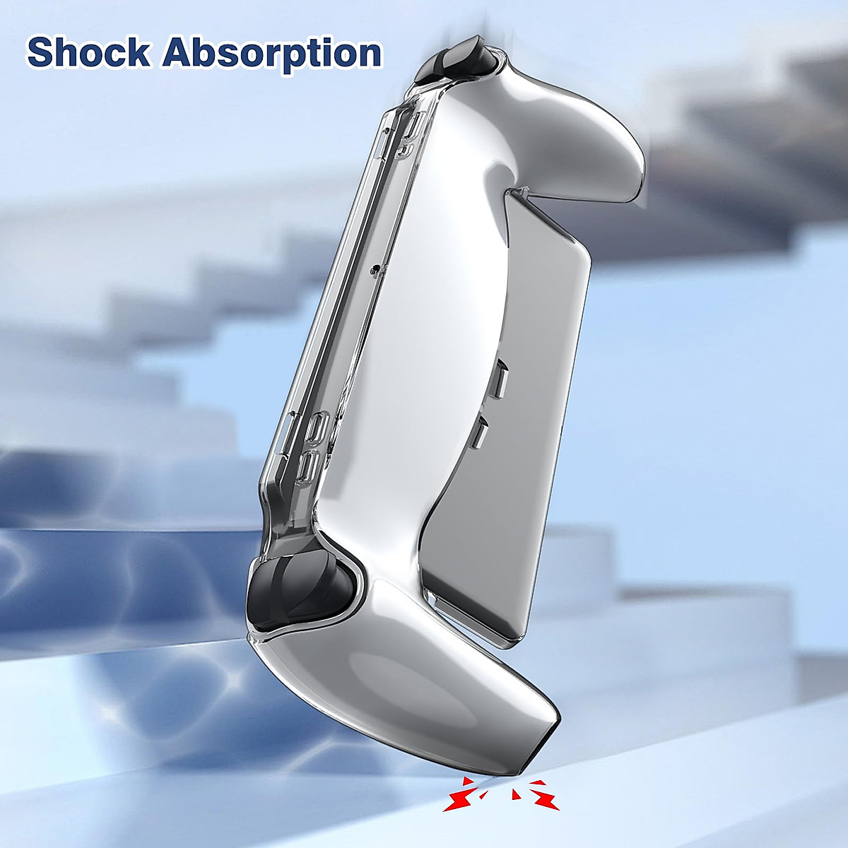 Fintie Case for PlayStation Portal - [Ultra Clear] Soft TPU Back Case, Anti-Scratch Protective Cover with Ergonomic Grip for PlayStation Portal Remote Player, Transparent