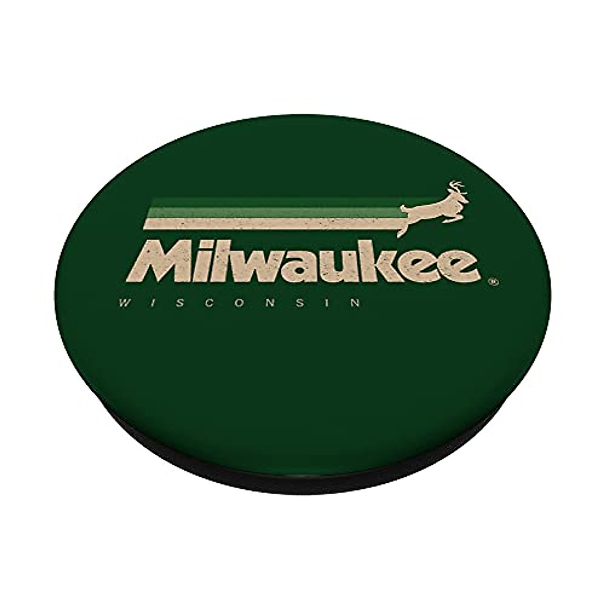 Green Milwaukee Basketball B-Ball City Wisconsin Milwaukee PopSockets Swappable PopGrip