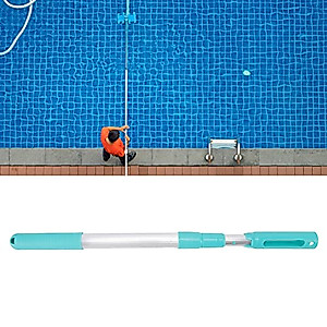 Fdit 3 Section Telescopic Detachable Aluminum Swimming Pool Extension Rod Garden Tools Swimming Cleaning Accessories and Supplies