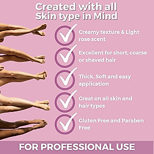 Cirepil - Escential Rose - 800g / 28.22 oz Wax Beads Bag - Light Rose Scent - All-Purpose, Creamy Texture - Perfect for Bikini Waxing