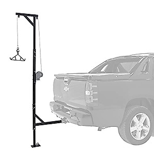 Kill Shot Deer-Hoist-Swivel Deluxe Hitch-Mounted Deer Hoist with Swivel & Gambrel - 500 lb. Capacity