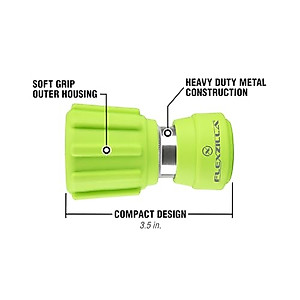 Flexzilla Garden Hose Nozzle - Heavy Duty Twist Action, NFZG62, ZillaGreen™