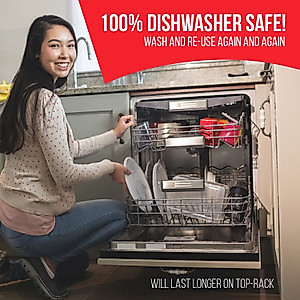 MESS Reusable Labels for Food Containers - Erasable Kitchen Labels (96-Pack) Labels for Organizing - Food Labels for Containers - Removable Labels Freezer Fridge - White Dry Erase - Labels for Jars