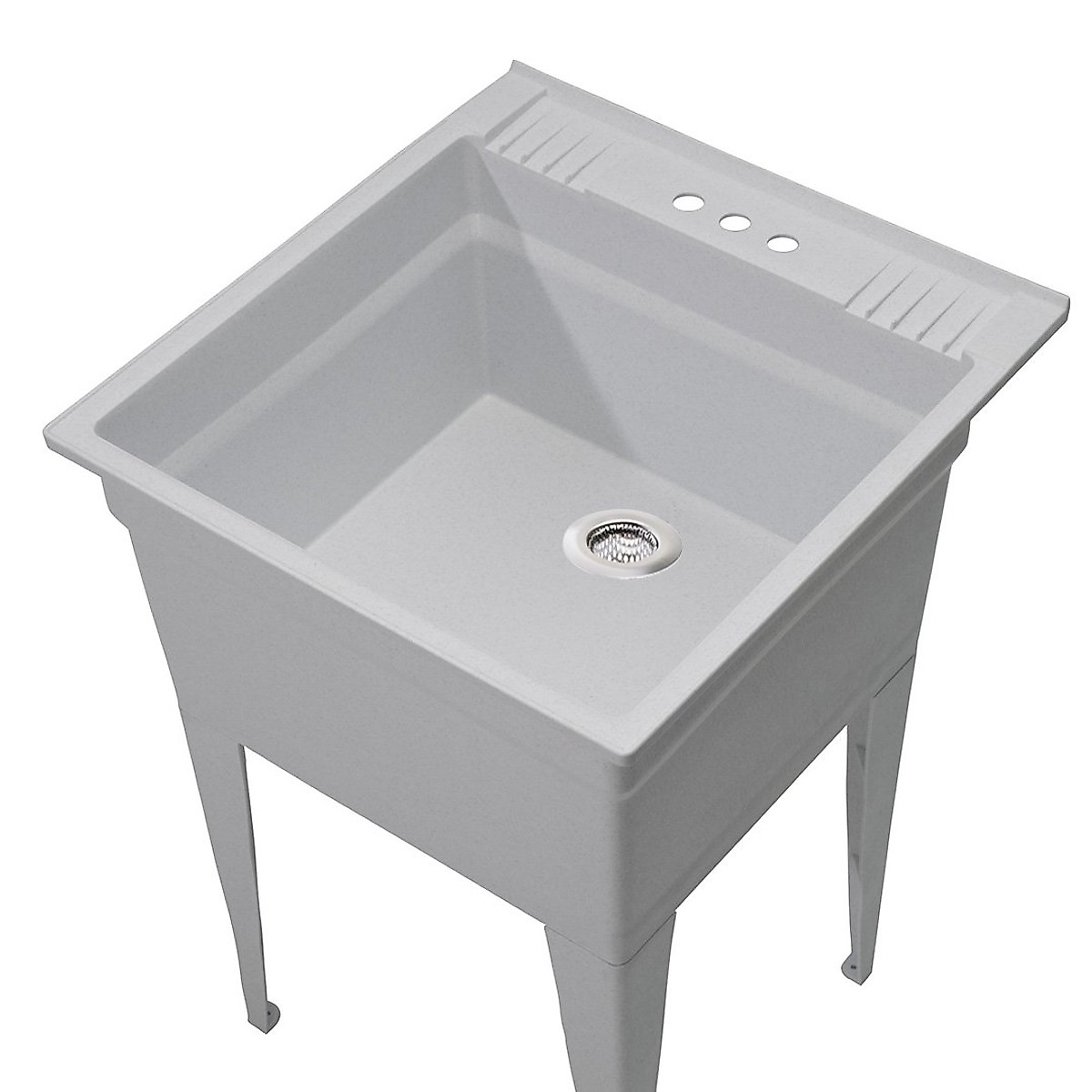 3 Pack - 2.25" Top / 1" Basket- Sink Strainer Bathroom Sink, Utility, Slop, Laundry, RV and Lavatory Sink Drain Strainer Hair Catcher. Stainless Steel