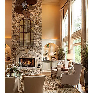 Antiqued Window Arch Wall Floor Mirror XL 82"