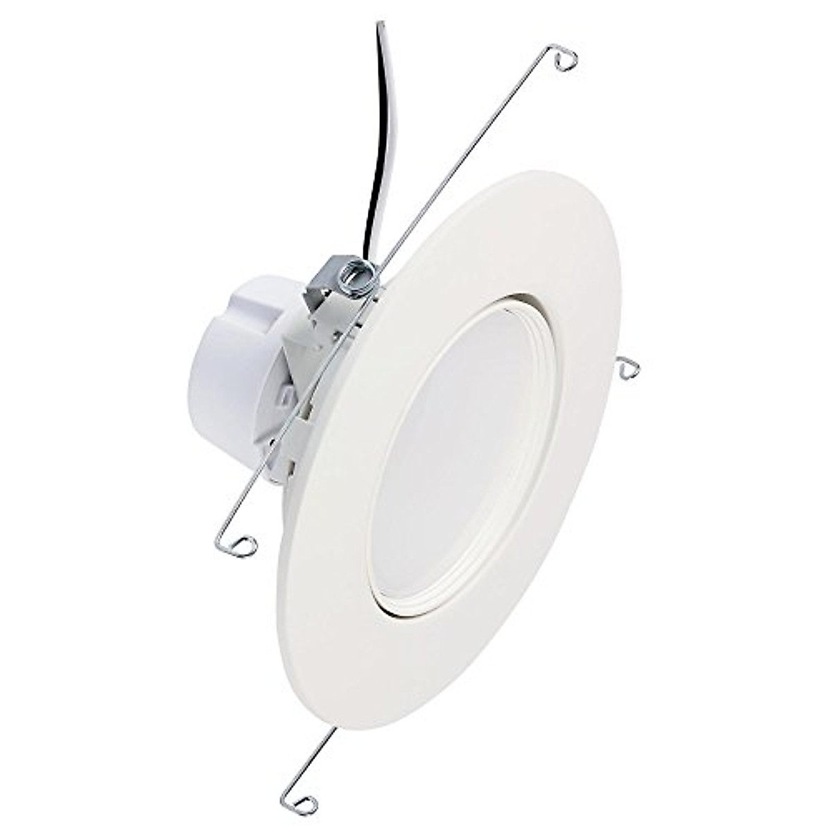 Westinghouse 5084000 80-Watt Equivalent 6-Inch Sloped Recessed LED Downlight Dimmable Warm Energy Star Light Bulb with Medium Base, 1 Count (Pack of 1), White Trim