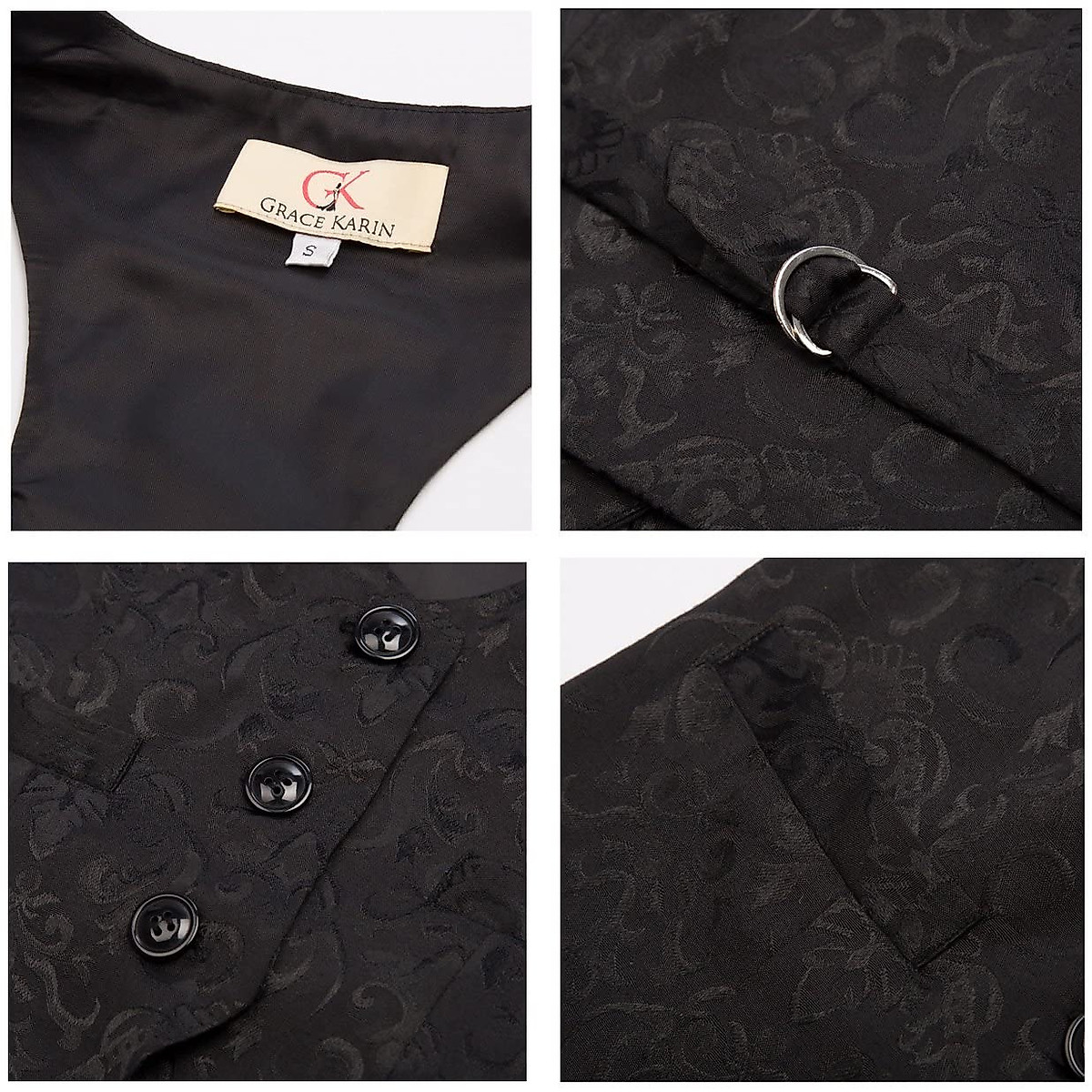 GRACE KARIN Suit Vest For Women Sleeveless Dressy Waistcoat Vest