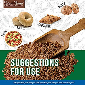 Great River Organic Milling, Whole Grain, Hard Red Spring Wheat, Organic, 25-Pounds (Pack of 1)