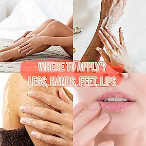 Himalayan Salt Body Scrub, Pink Exfoliator For Women, Exfoliating Scrub for Soft Skincare, Removes Dead Skin Cells, Natural Face Foot Hands Exfoliation Deep Cleansing & Moisturize Skin Large 12oz Jar