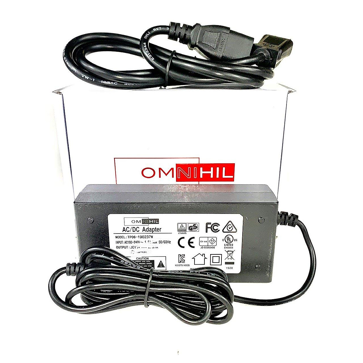 [UL Listed] OMNIHIL 8 Feet Long AC/DC Adapter Compatible with The MYX Plus Trac Bike