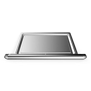 Megachef 10 in 1 Electronic Multifunction 360 Degree Hot Air Technology Countertop Oven, Silver Chrome