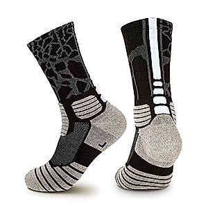 Disile Elite Basketball Socks, Cushioned Athletic Sports Crew Socks for Men & Women…