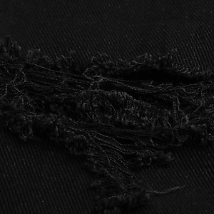 NEARTIME Jumpsuit Jeans for Mens, Mens Hole Pocket Jeans Overall Jumpsuit Streetwear Overall Suspender Pants