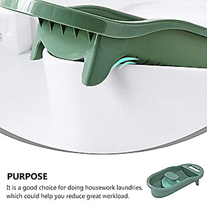 Housoutil Washboard Basin Laundry Washboard Hand Wash Board Sock Underwear Washboard Washing Scrub Board for Hand Washing Clothes and Small Delicate Articles Green