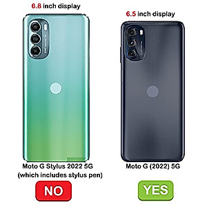 Tekcoo Wallet Case for Motorola Moto G 5G 2022 / Moto G (2022) / XT2213 Minimalist PU Leather ID Cash Credit Card Holder Slots Magnetic Closure Kickstand Folio Flip Slim Protective Cover - Black