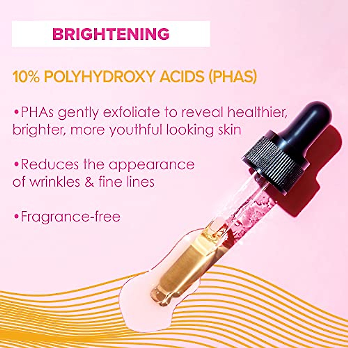 True+Real Vitamin C Serum for Face, Neck, Eyes – Premium Anti-Aging Serum, Reduce Wrinkles, Fine Lines, Dark Spots, Hydrating and Brightening, 10% PHAs - 1 Fl oz