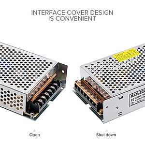 BTF-LIGHTING AC100-240V to DC12V16.5A Max198W Switching Power Supply Device Transformer Adapter Converter for LED Strip Module,CCTV Camera,Security System,Radio,Cats