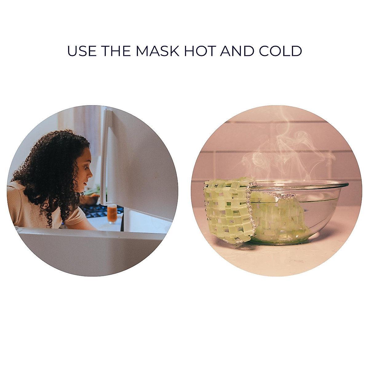 Alana Mitchell Jade Eye Mask – Weighted Eye Mask to Eliminate Wrinkles, Puffiness, & Irritation – Headache and Migraine Relief Mask - 100% Real Jade Stone Beads for Hot & Cold Anti Aging Therapy