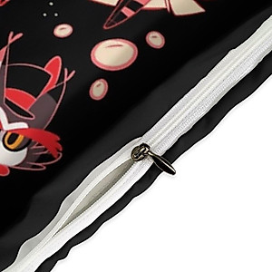 Mziubiy Hazbin Hotel 3-Piece Bedding Set Soft Printing Quilt Cover 1 Duvet Cover + 2 Pillow Cases 86"x70"