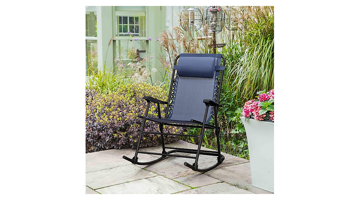 Flamaker Outdoor Rocking Chair - Durable & Folding Design