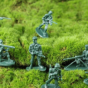 Shindel 200PCS Army Men Toy Soldiers, Green Soldier Figures Plastic Army Men Action Figures 12 Poses Creative Toys for Boys Girls Kids Birthday Gift