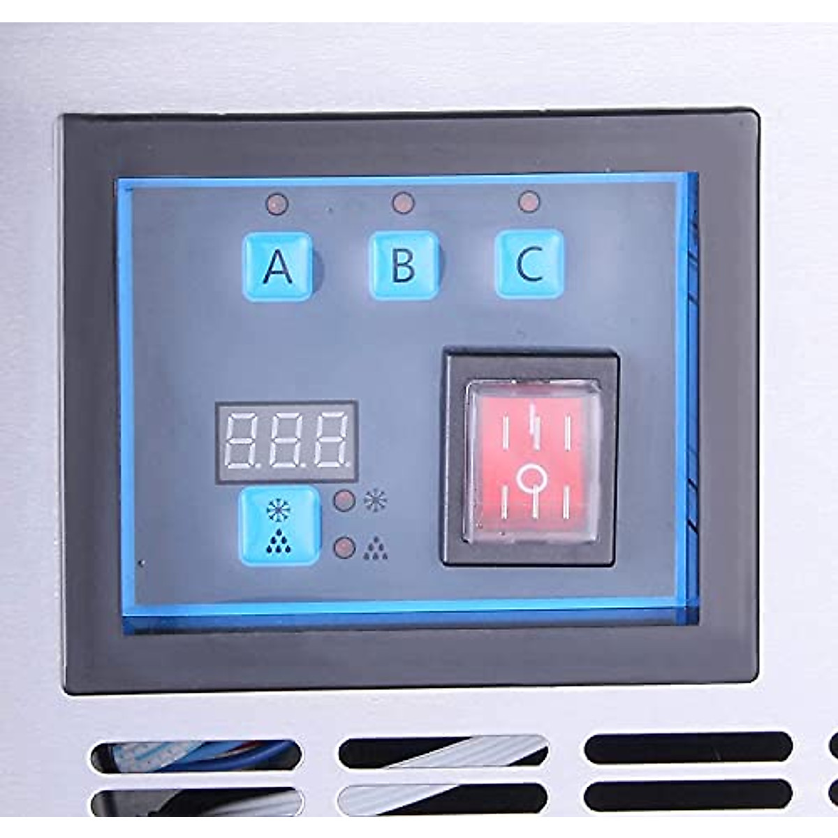 TECSPACE 110V Commercial Slushy Machine,15/30/45L Stainless Steel Margarita Smoothie Frozen Drink Maker for Ice Juice Tea Coffee Making, Sliver