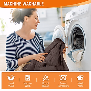 VANSOFY Loveseat Recliner Cover with Console 100% Waterproof Sofa Slipcovers Non-Slip Reclining Couch Covers Split Sofa Cover Furniture Protector for Pets, Dogs(Chocolate)