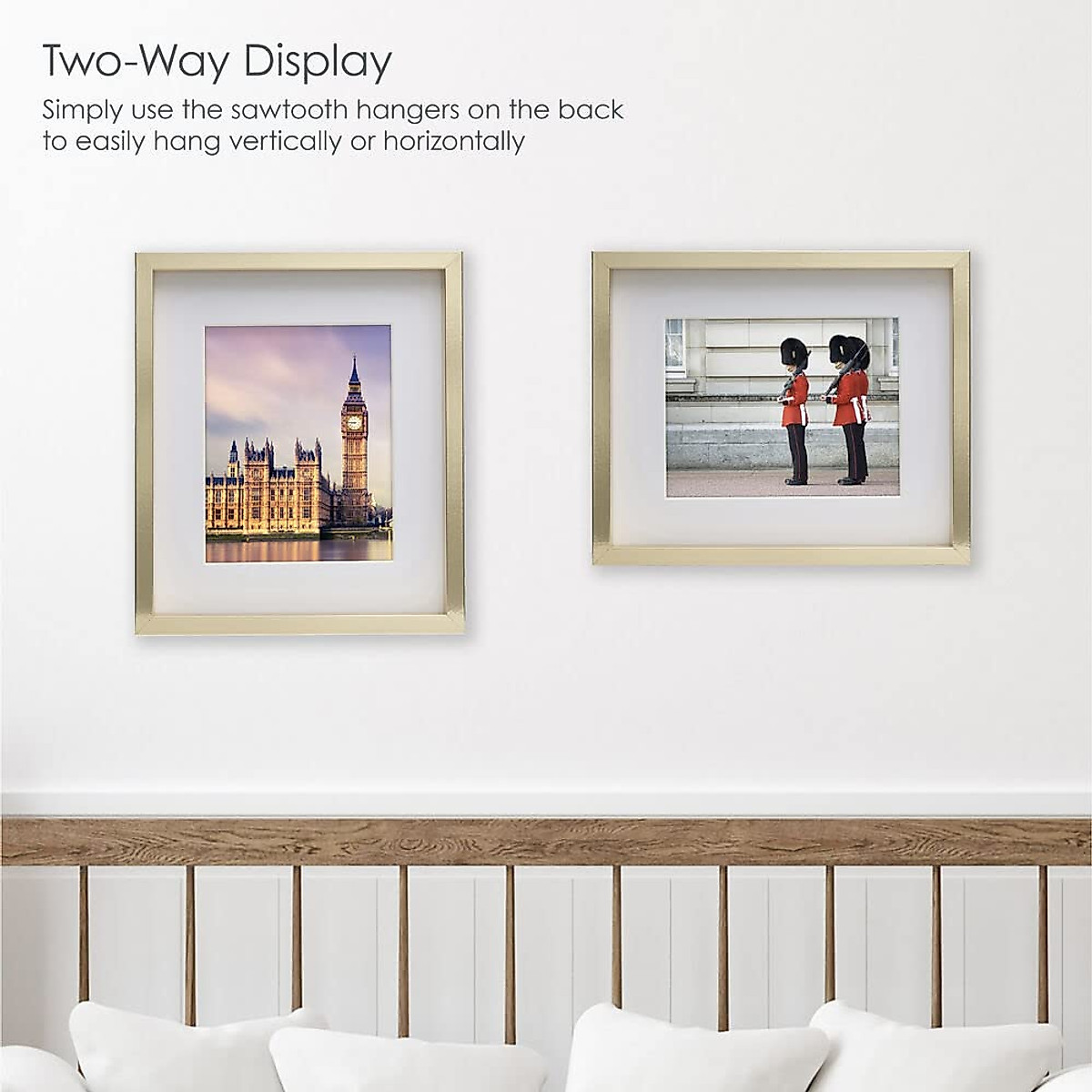 Mikasa Gold Gallery Frame-11 x 14 Matted to 8 x 10