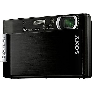Sony Cybershot DSC-T100 8.1MP Digital Camera with 5x Optical Zoom and Super Steady Shot (Black)