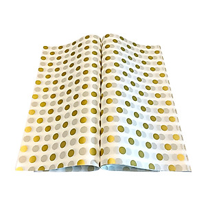 Suiwen Women's Day Christmas Wax Paper Sheets Gold Dot Wax Paper Sheets Deli Wraps Tray&Basket Liner Deli Paper Wax Paper Baking Paper Colored Parchment Paper Greaseproof for Food (150)