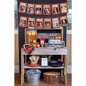 LaVenty Lumberjack First Birthday Banner Lumberjack Monthly Photo Banner Lumberjack First Year Photo Banner 1st Birthday Photo Banner Lumberjack Banner