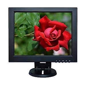 iChawk 12.1" inch PC Monitor 800x600 4:3 Positive Screen AV BNC VGA HDMI-in Built-in Speaker LCD Screen Display for Industrial Medical Equipment with USB Port Pluggable U-Disk Video Player W121PN-591