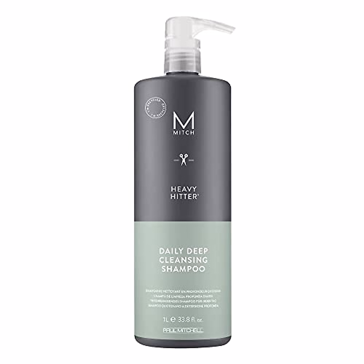 Paul Mitchell MITCH Heavy Hitter Daily Deep Cleansing Shampoo for Men, For All Hair Types, 33.8 fl. oz.